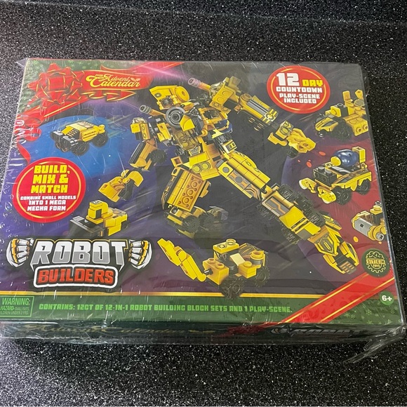 Toys | New Advent Calendar Robots Builders 12 Day Countdown Playscene ...